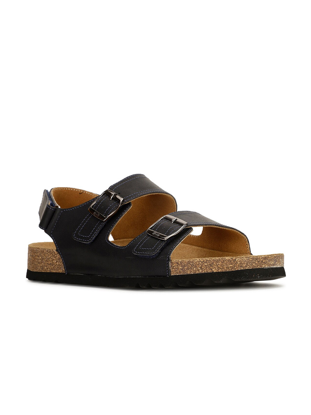 Buy Scholl Men Leather Velcro Comfort Sandals - Sandals for Men ...