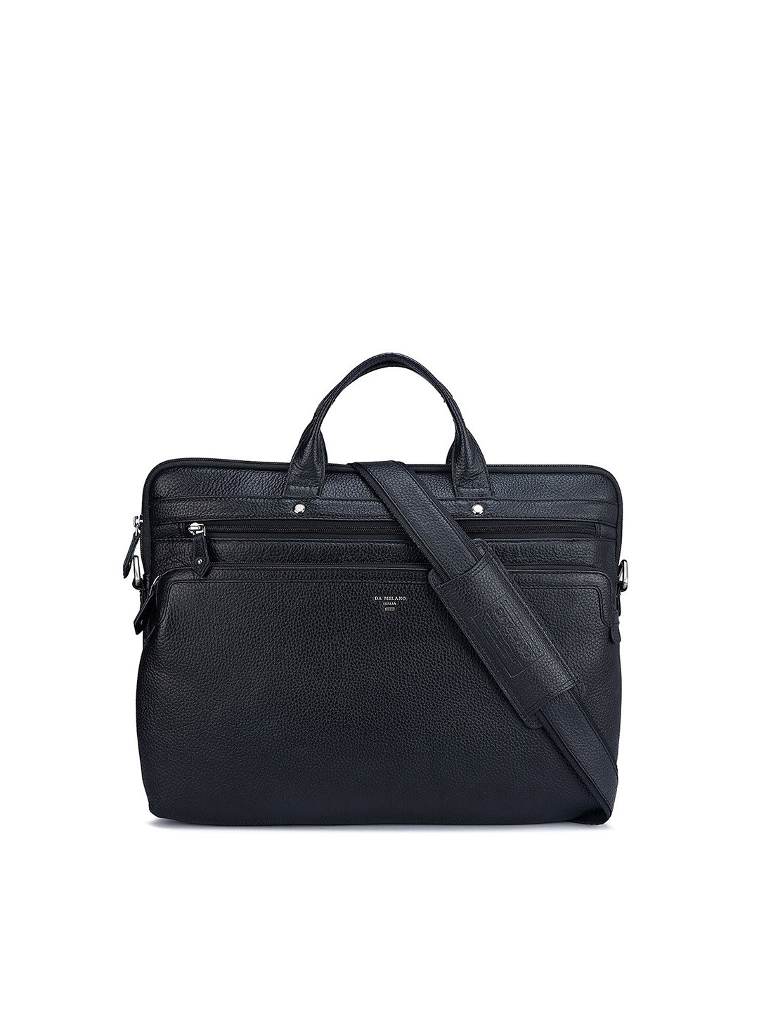 Buy Da Milano Women Textured Leather 14" Laptop Bag - Laptop Bag for ...