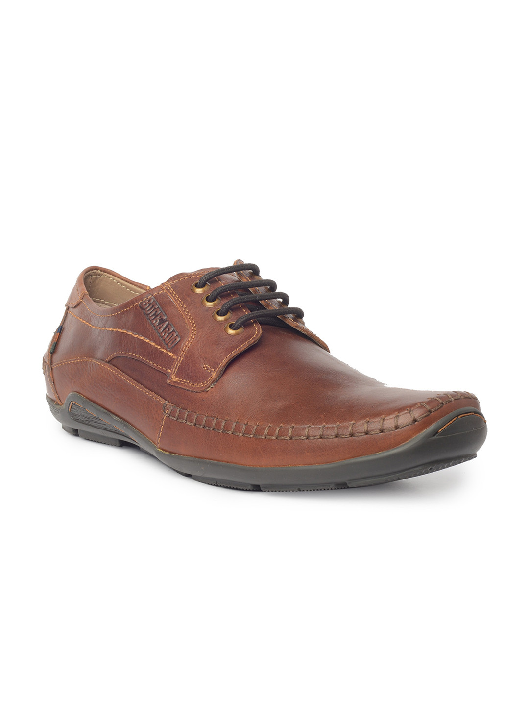 Buy Buckaroo Men SERGIO NX Round Toe Leather Basics Derbys - Casual ...