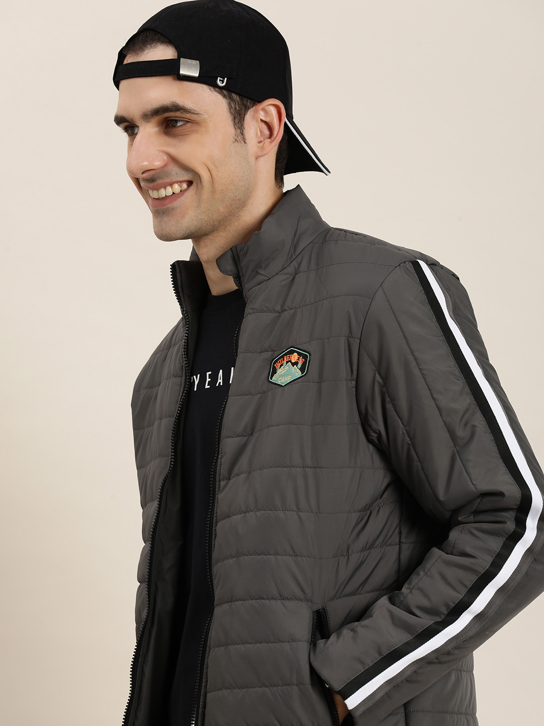 Buy HERE&NOW Men Solid Padded Jacket - Jackets for Men 22874372 | Myntra