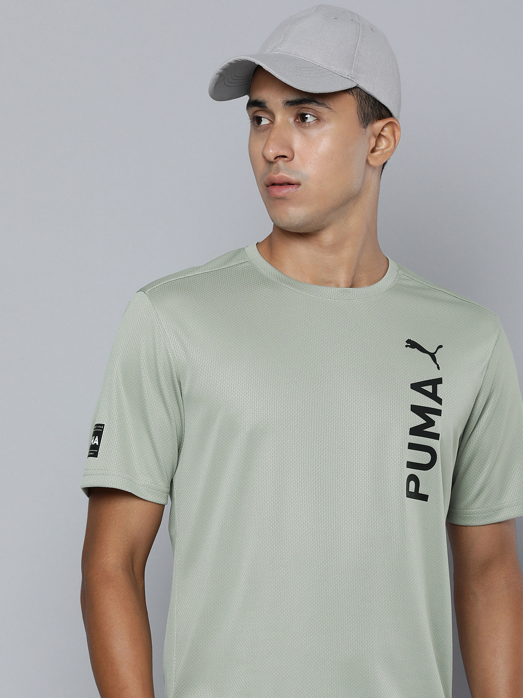Buy Puma Men FIT Ultrabreathe Dry Cell Brand Logo Printed Training T ...