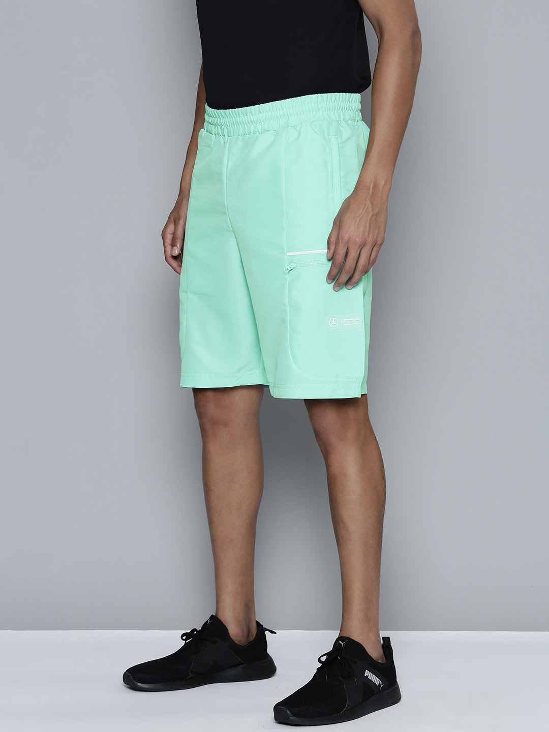 Buy PUMA Motorsport Men Solid Mercedes AMG Petronas Sports Shorts ...