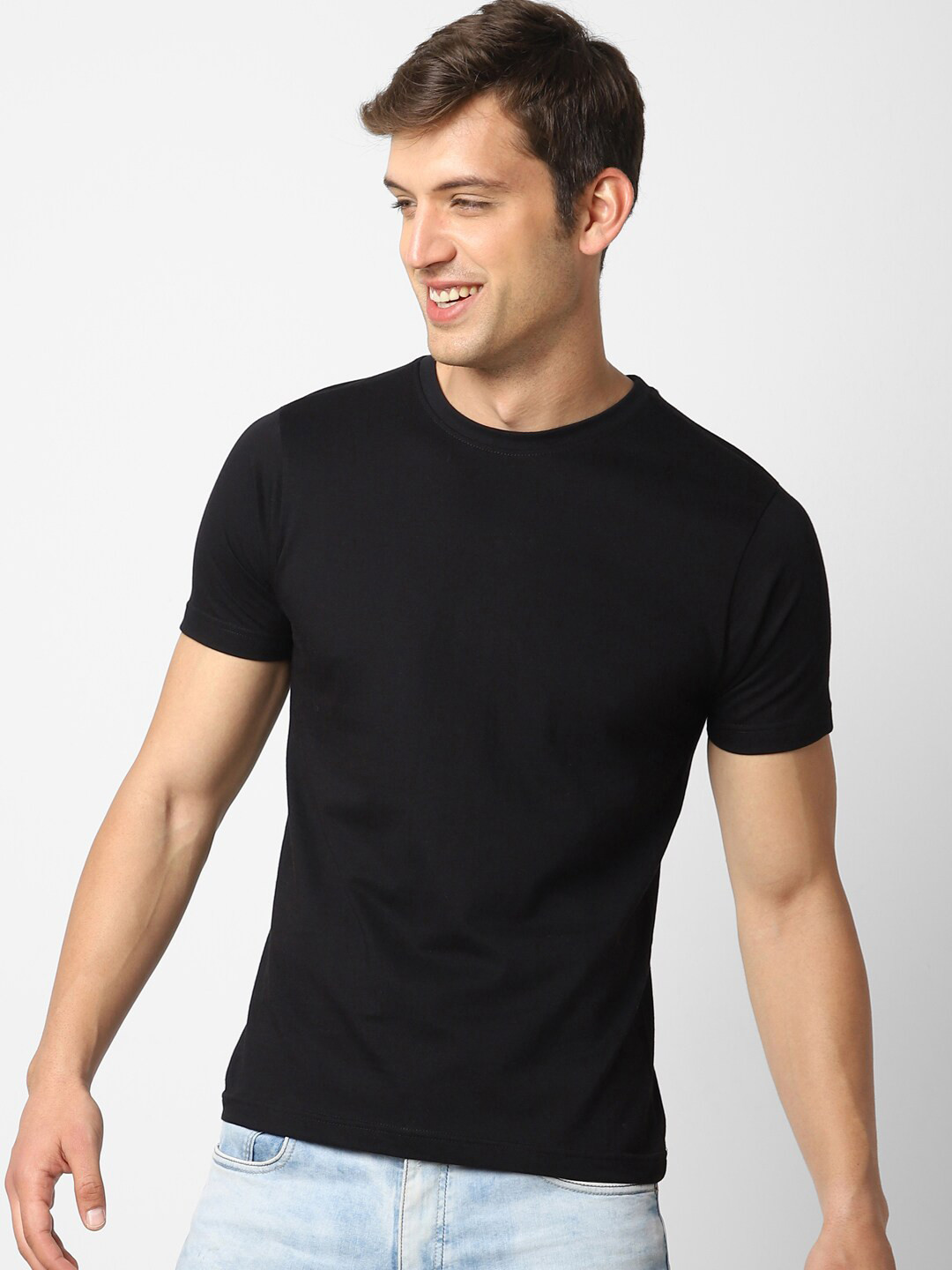 Buy VASTRADO Round Neck Cotton T Shirt - Tshirts for Men 22878364 | Myntra