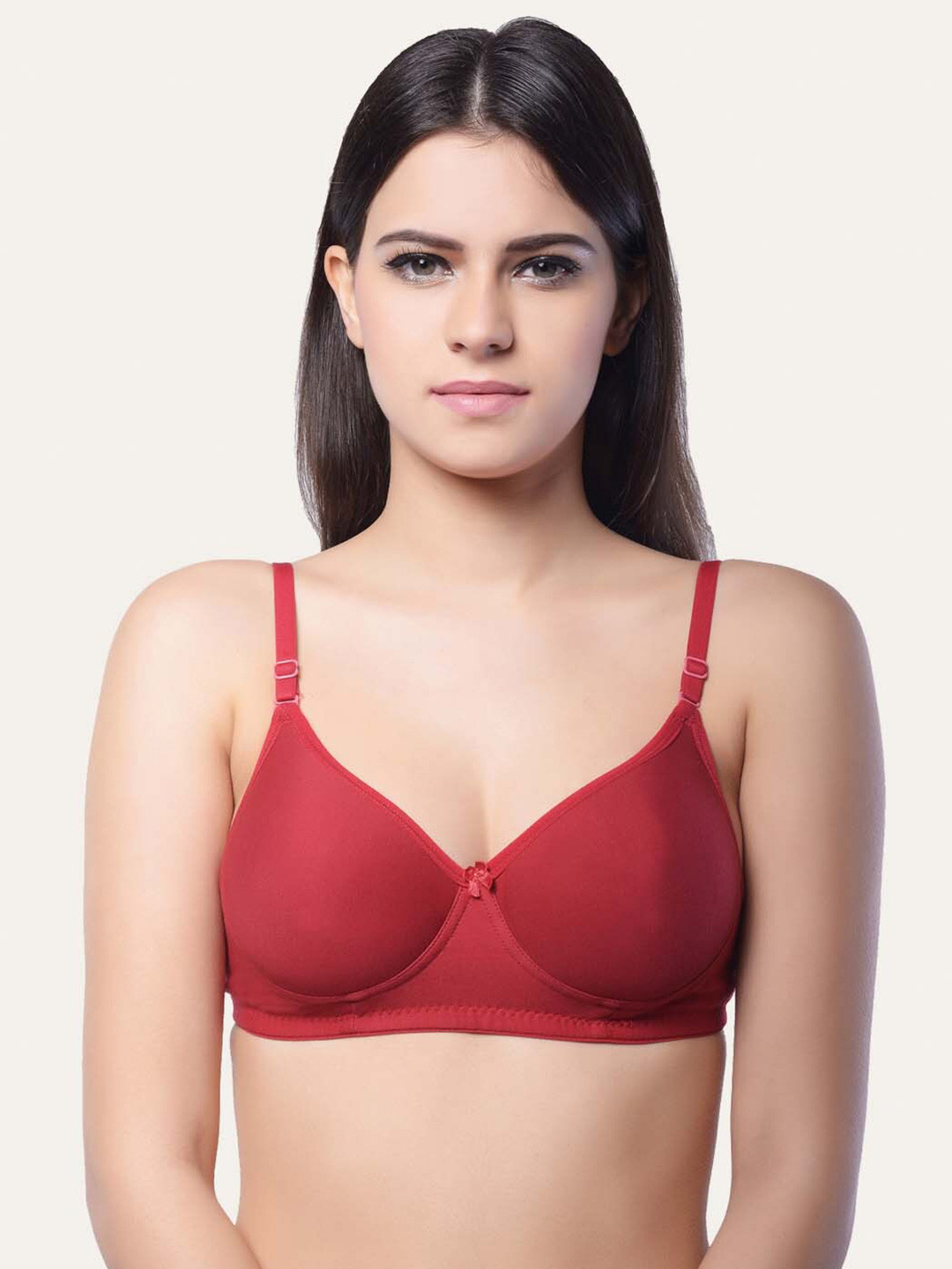 Buy Lady Lyka Medium Coverage Lightly Padded Seamless Cotton T Shirt Bra - Bra for Women ...