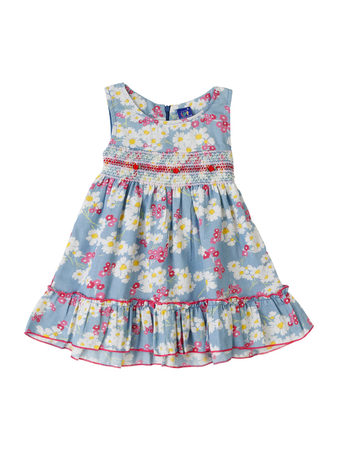 Buy Lilliput Girls Blue Printed A Line Dress - Dresses for Girls ...