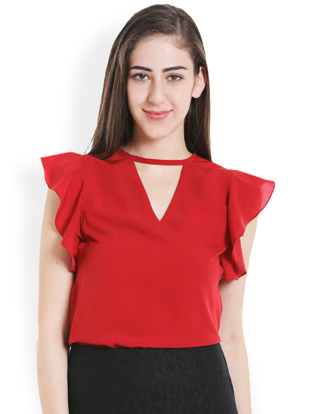 Buy 20Dresses Women Red Solid Top - Tops for Women 2288284 | Myntra
