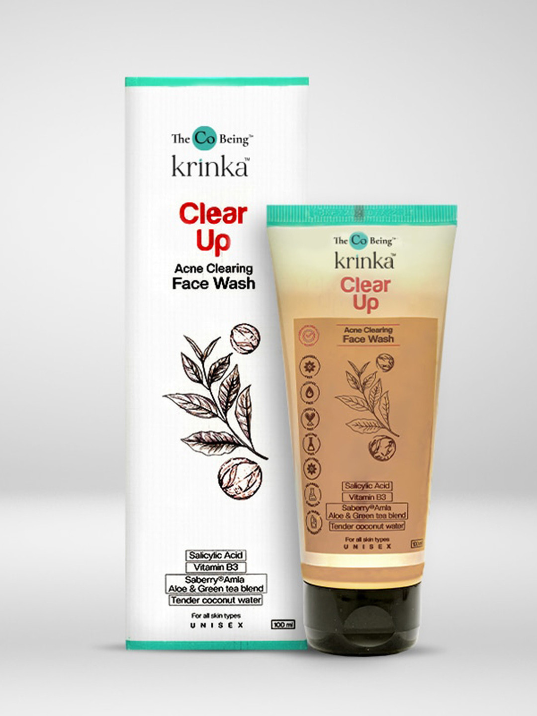 Buy The Co Being Clear Up Acne Clearing Face Wash 100ml - Face Wash And ...