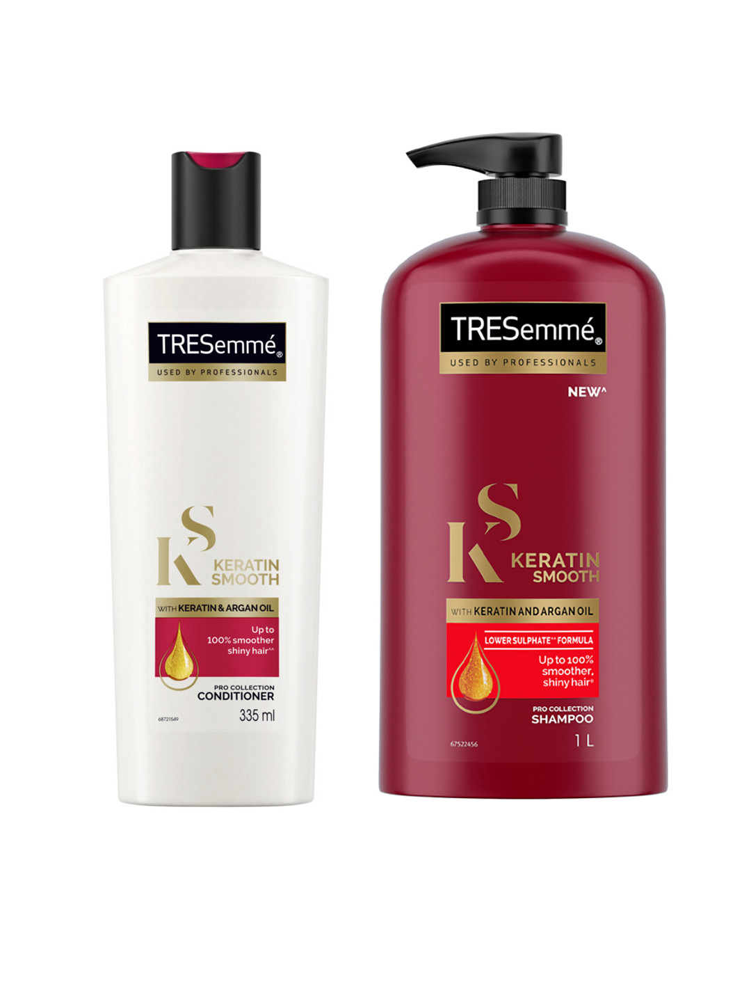 Buy TRESemme Set Of Keratin Smooth Shampoo 1000 Ml & Conditioner 340 Ml ...