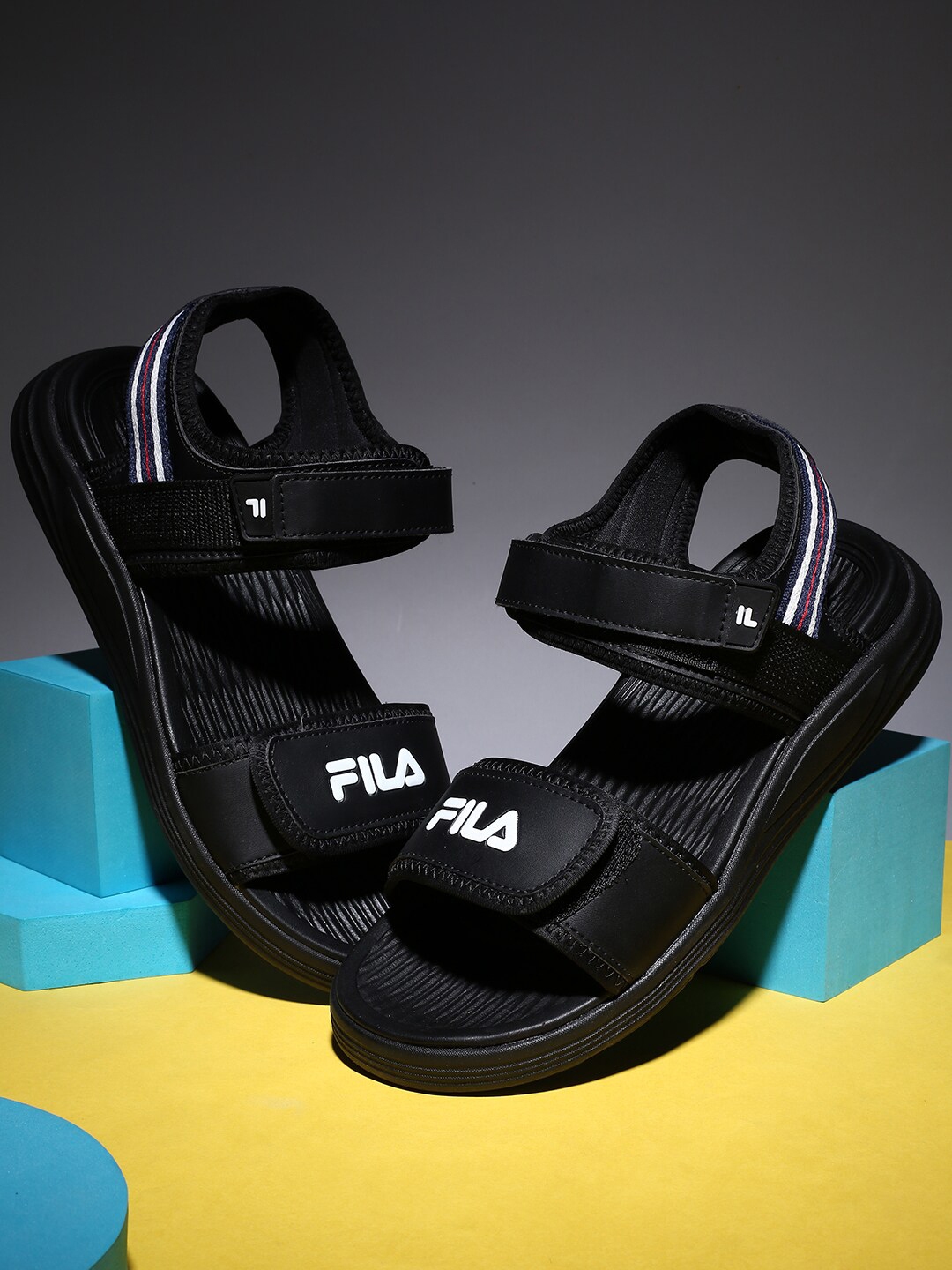 Buy Fila Men Textured Comfort Sandals Sandals For Men 22889274 Myntra