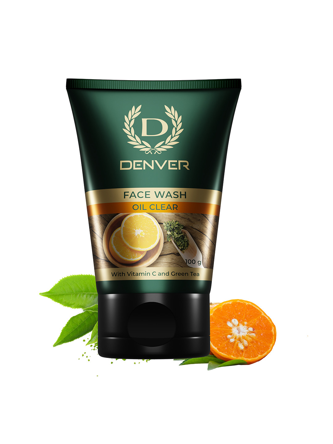 Buy Denver Men Oil Clear Face Wash With Vitamin C & Green Tea 100g ...