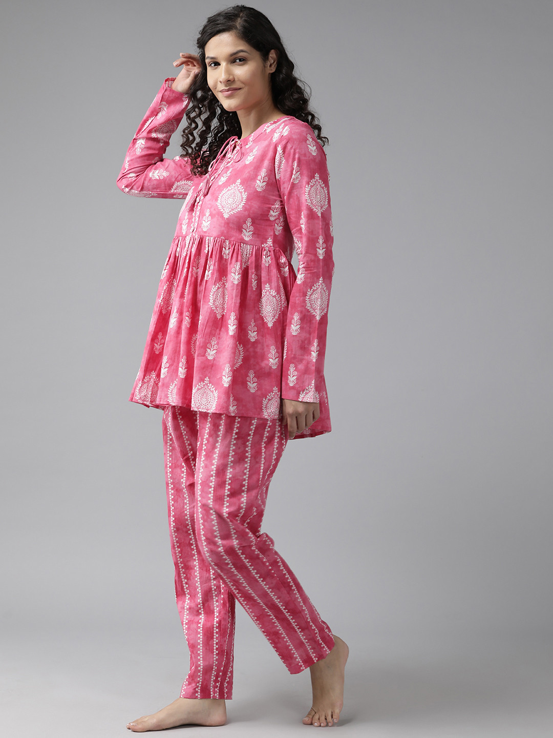 Buy Prakrti Women Printed Pure Cotton Night Suit - Night Suits for ...