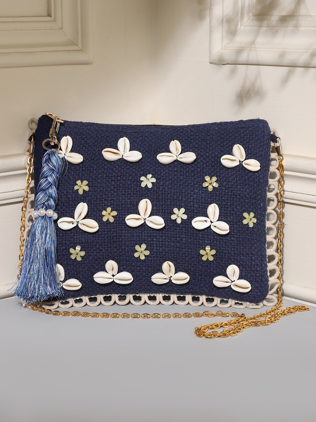 Buy DEEBACO Shell Sling Bag With Tasselled - Handbags for Women ...