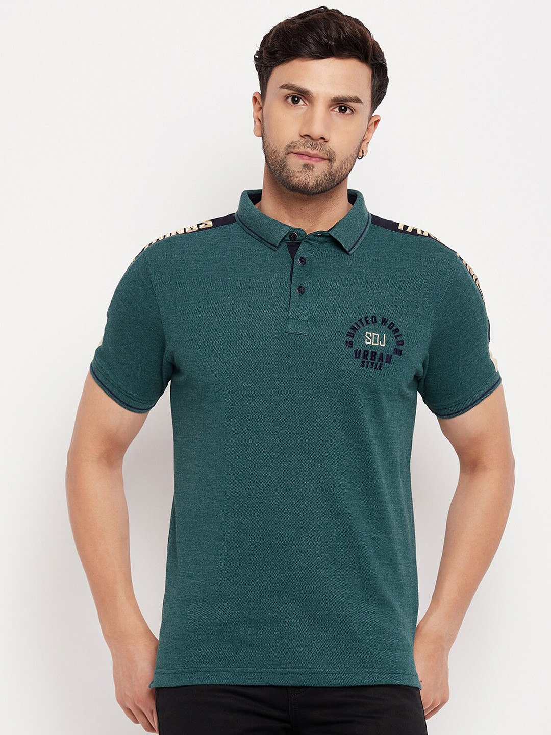 Buy Duke Polo Collar Slim Fit Cotton T Shirt - Tshirts for Men 22904792 ...