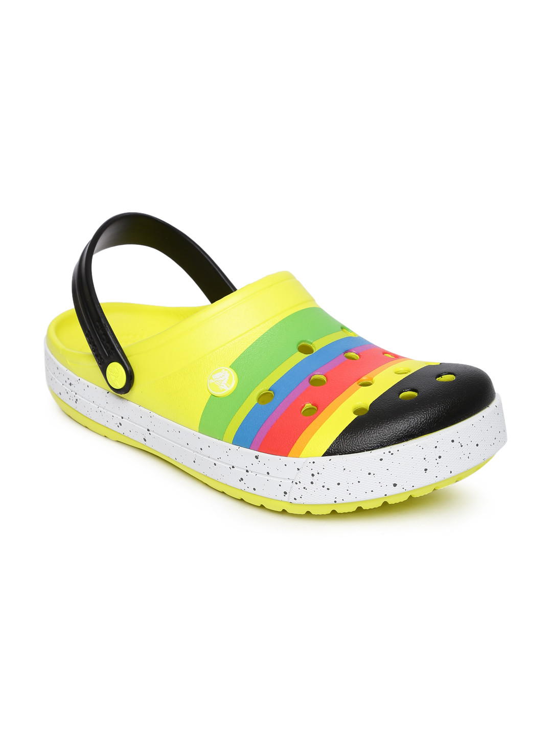 Buy Crocs Unisex Multicoloured Burst Striped Clogs - Flip Flops for ...
