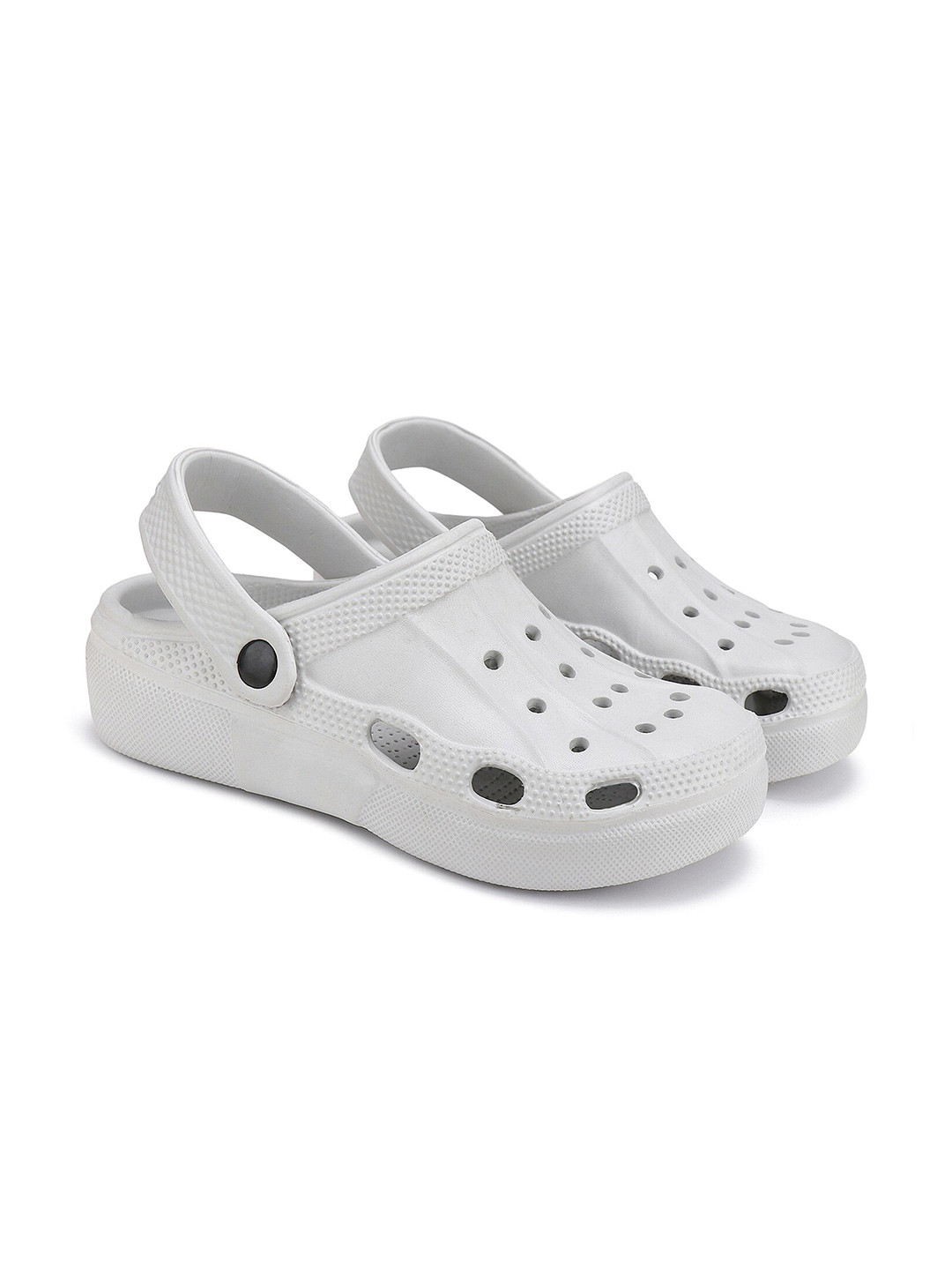 Buy BERSACHE Women White Rubber Clogs - Flip Flops for Women 22907756 ...