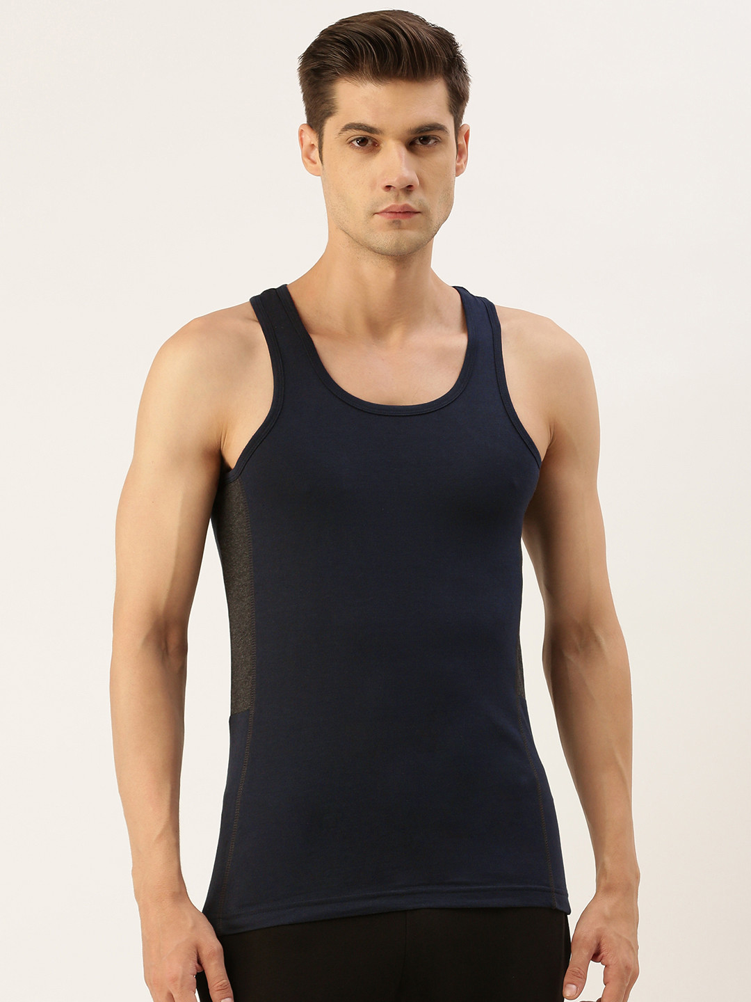 Buy Chromozome Pure Cotton Sleeveless Innerwear Vests 8902733638586 ...