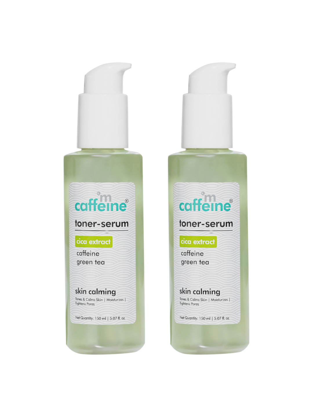 Buy MCaffeine Set Of 2 Cica Extract Toner Serum With Green Tea ...