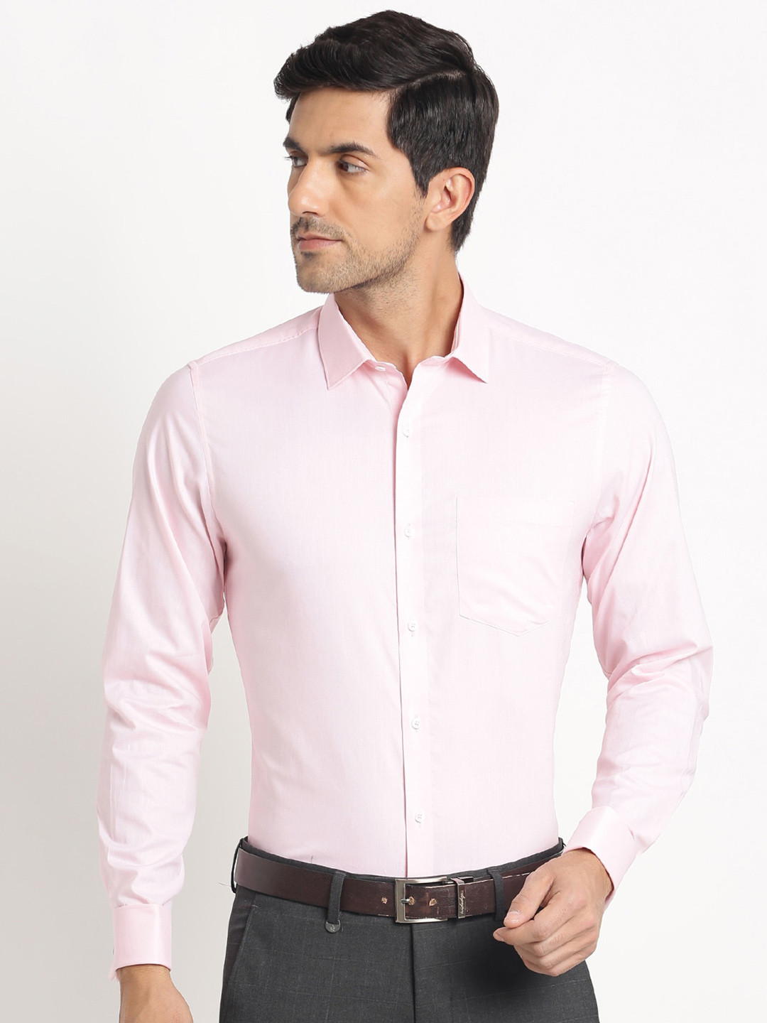 Buy Turtle Modern Slim Fit Cotton Formal Shirt - Shirts for Men ...