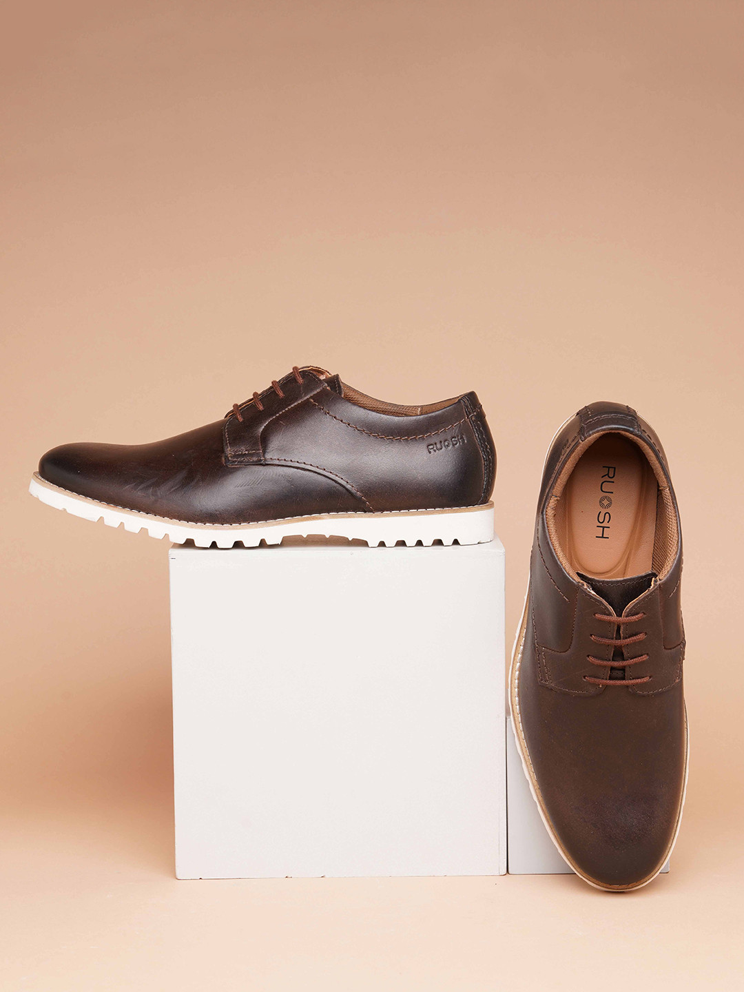 Buy Ruosh Men Comfort Insole Leather Derbys - Casual Shoes for Men ...