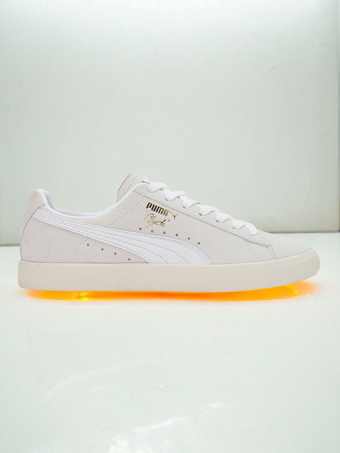 Buy Puma Unisex Solid Clyde PRM Suede Regular Sneakers With ...