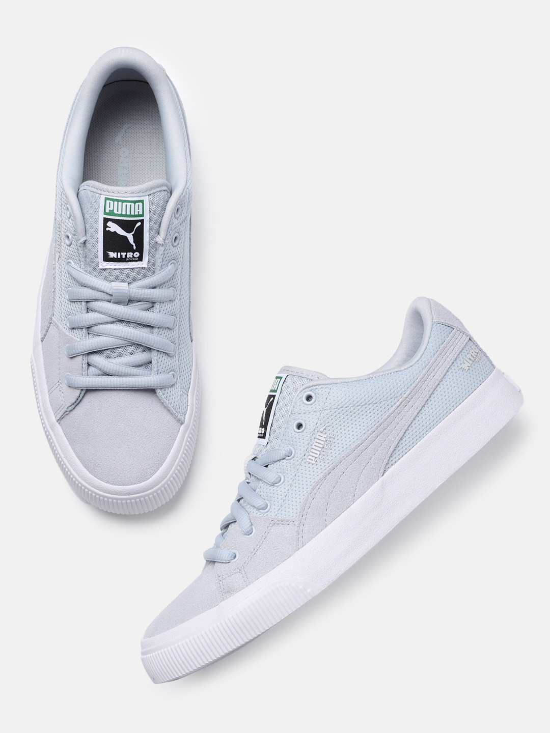 Buy Puma Unisex Solid Suede Skate Nitro Mesh Regular Sneakers - Casual ...