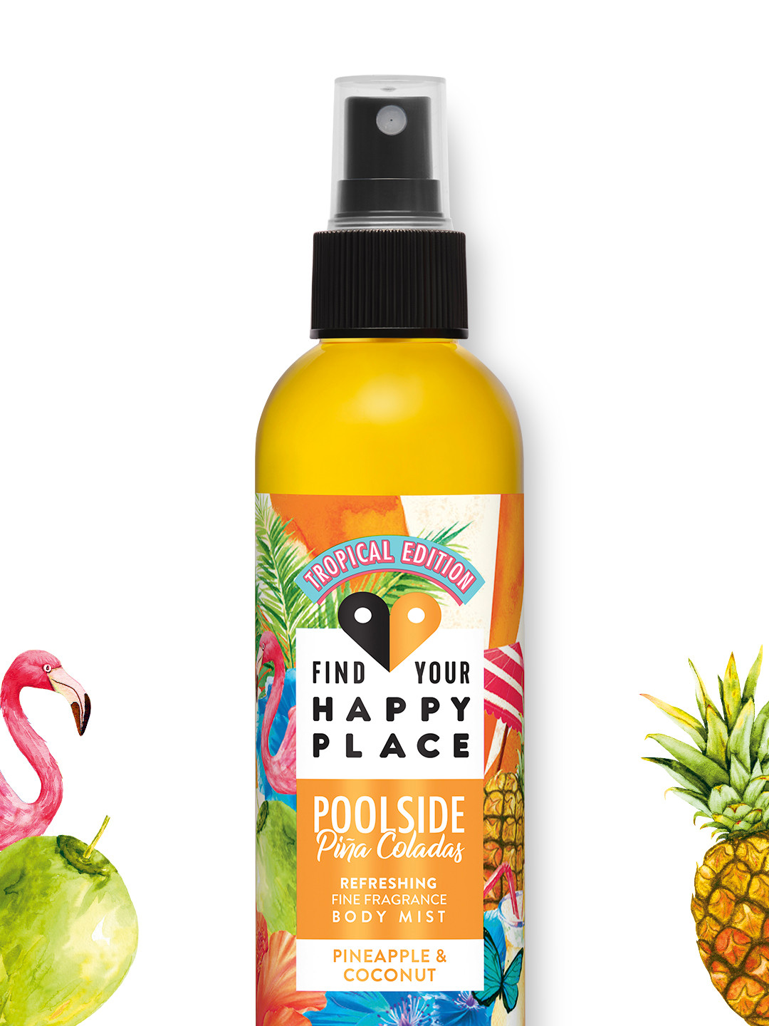 Buy FIND YOUR HAPPY PLACE Poolside Pina Coladas Pineapple & Coconut ...