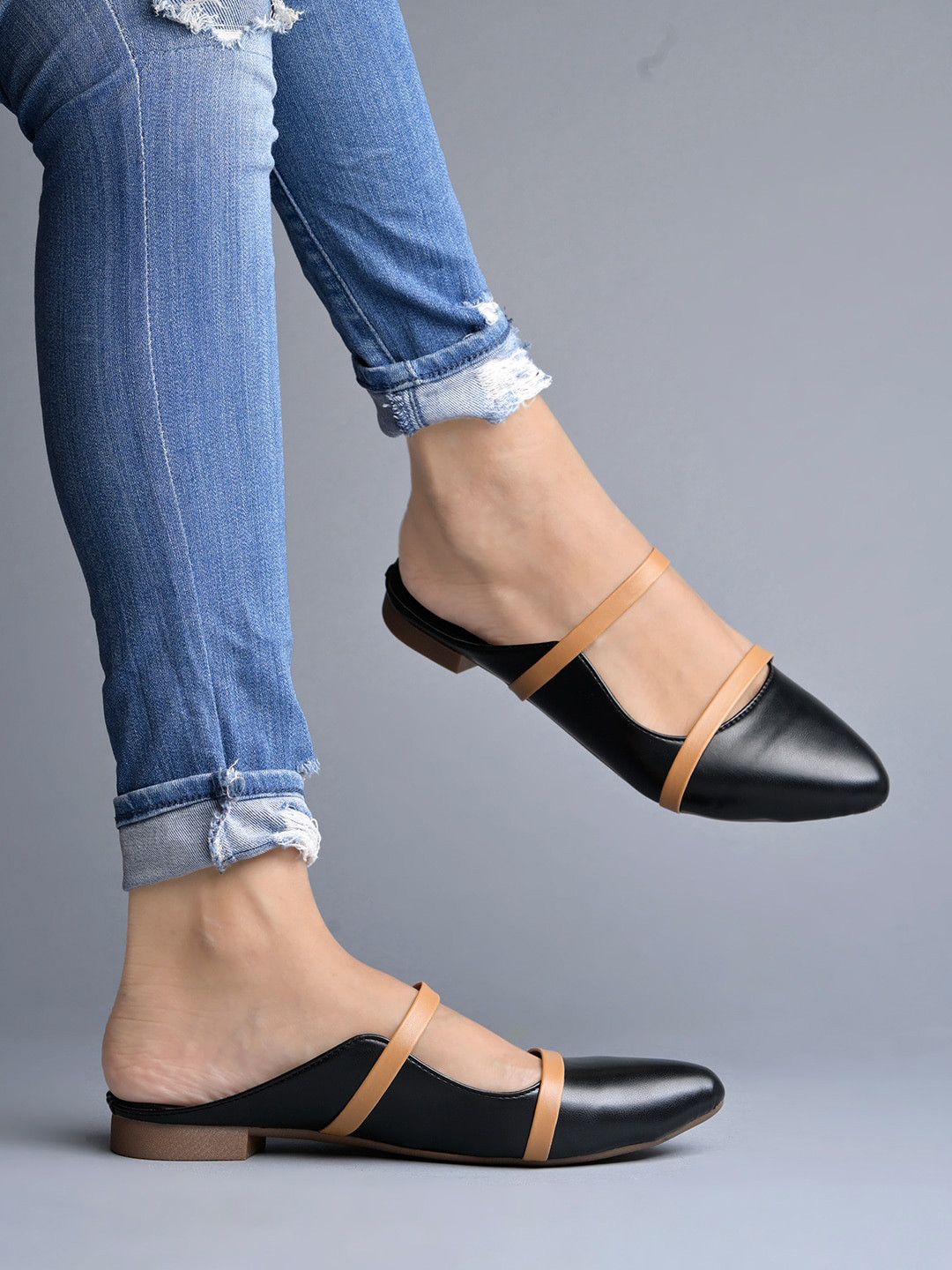 Buy Shoetopia Women Pointed Toe Mules - Flats for Women 22936236 | Myntra
