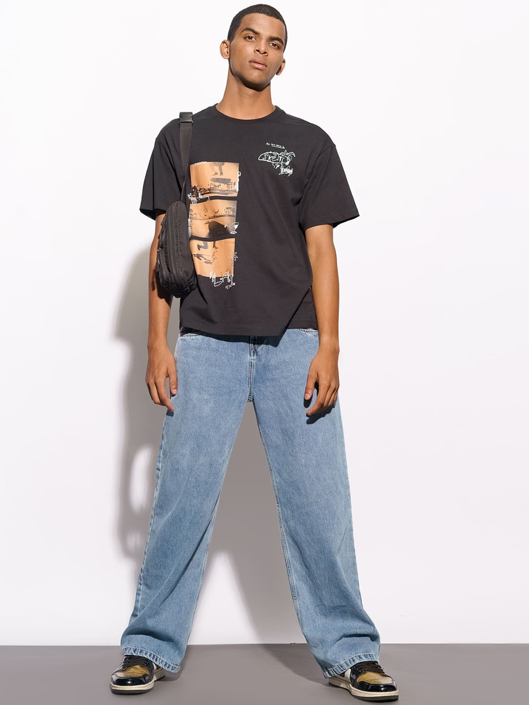 Buy FREAKINS Men Blue Wide Leg High Rise Jeans - Jeans for Men 22945038 ...