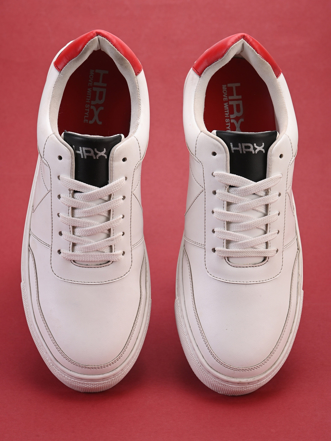 Buy HRX By Hrithik Roshan Men White And Red Colourblocked Lightweight ...