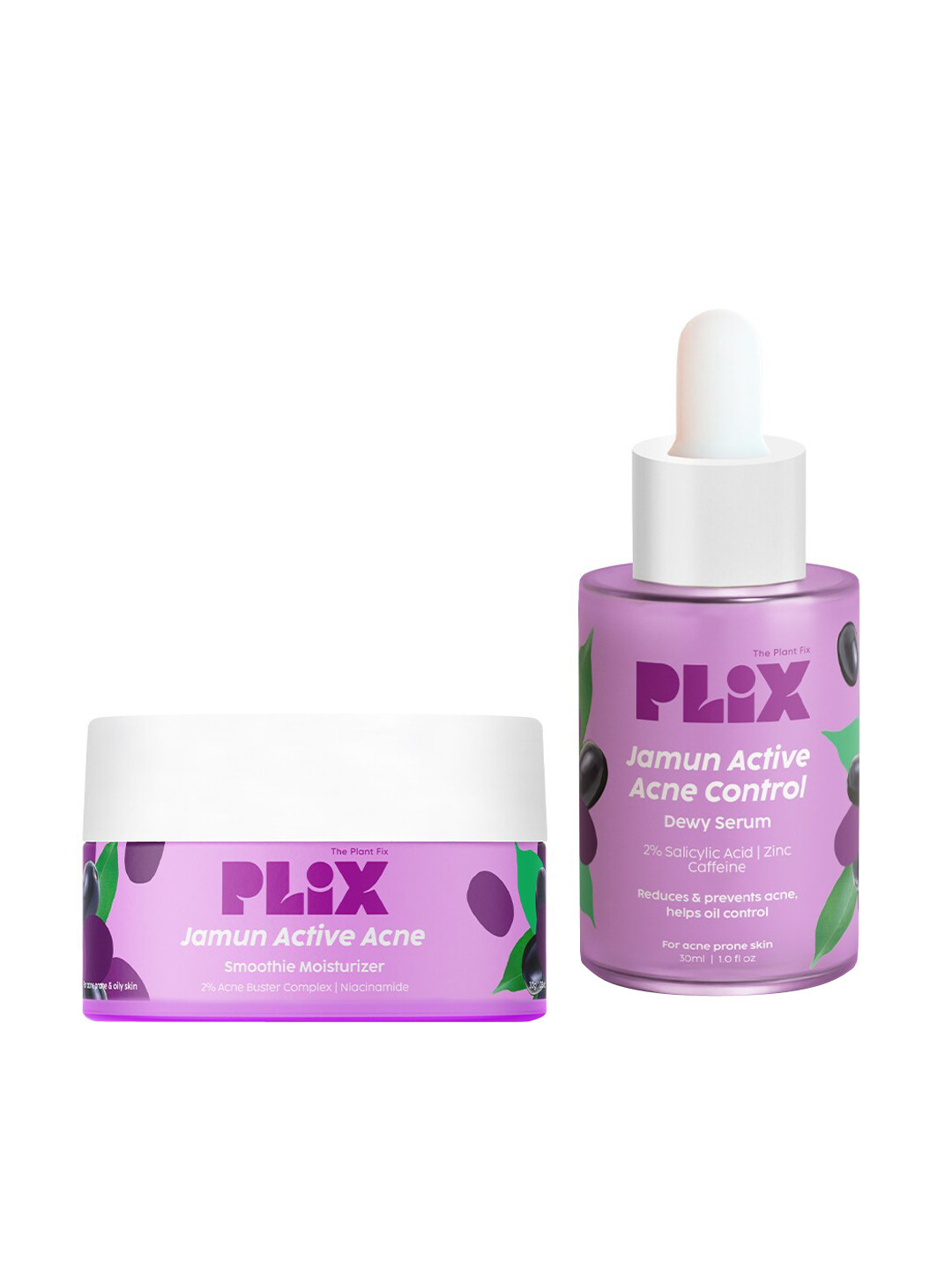 Buy PLIX THE PLANT FIX Set Of 2 Jamun Active Acne Control Dewy Serum ...