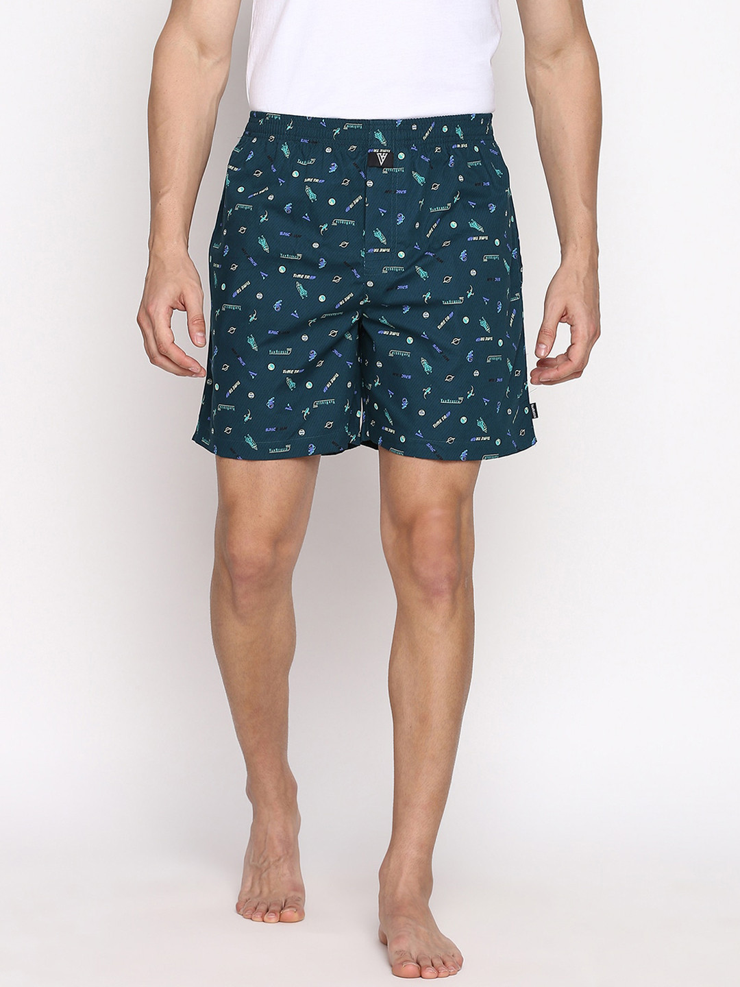 Buy Van Heusen Innerwear Men CPB 71 Allover Print Side Pocket Side ...