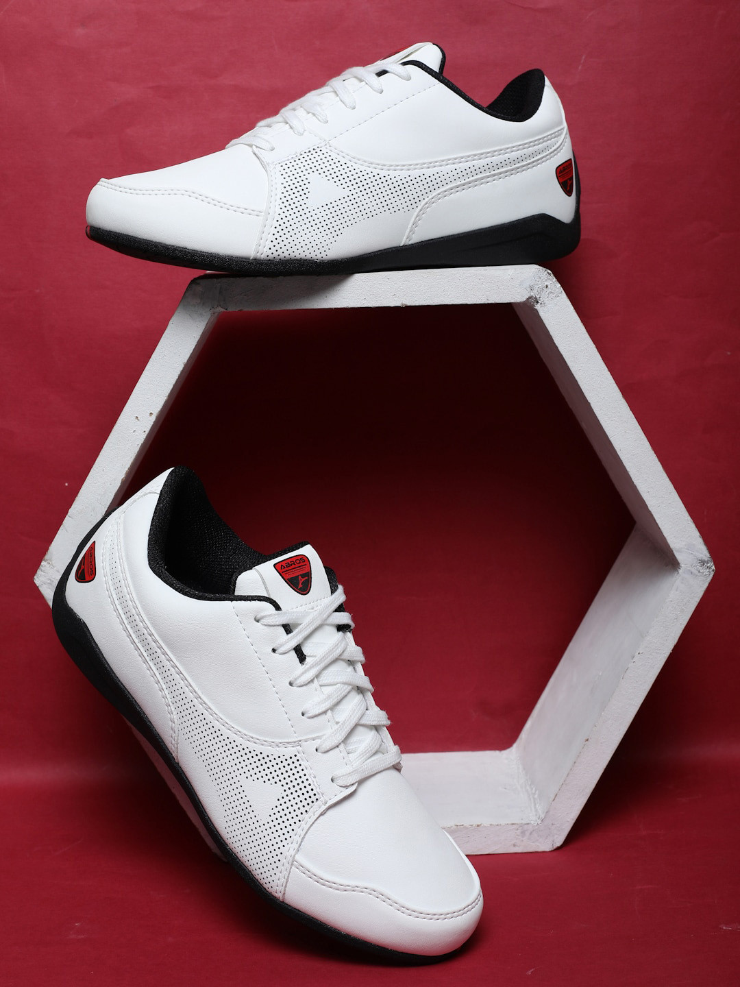 Buy ABROS Men NINO Perforations Lightweight Comfort Insole Contrast ...