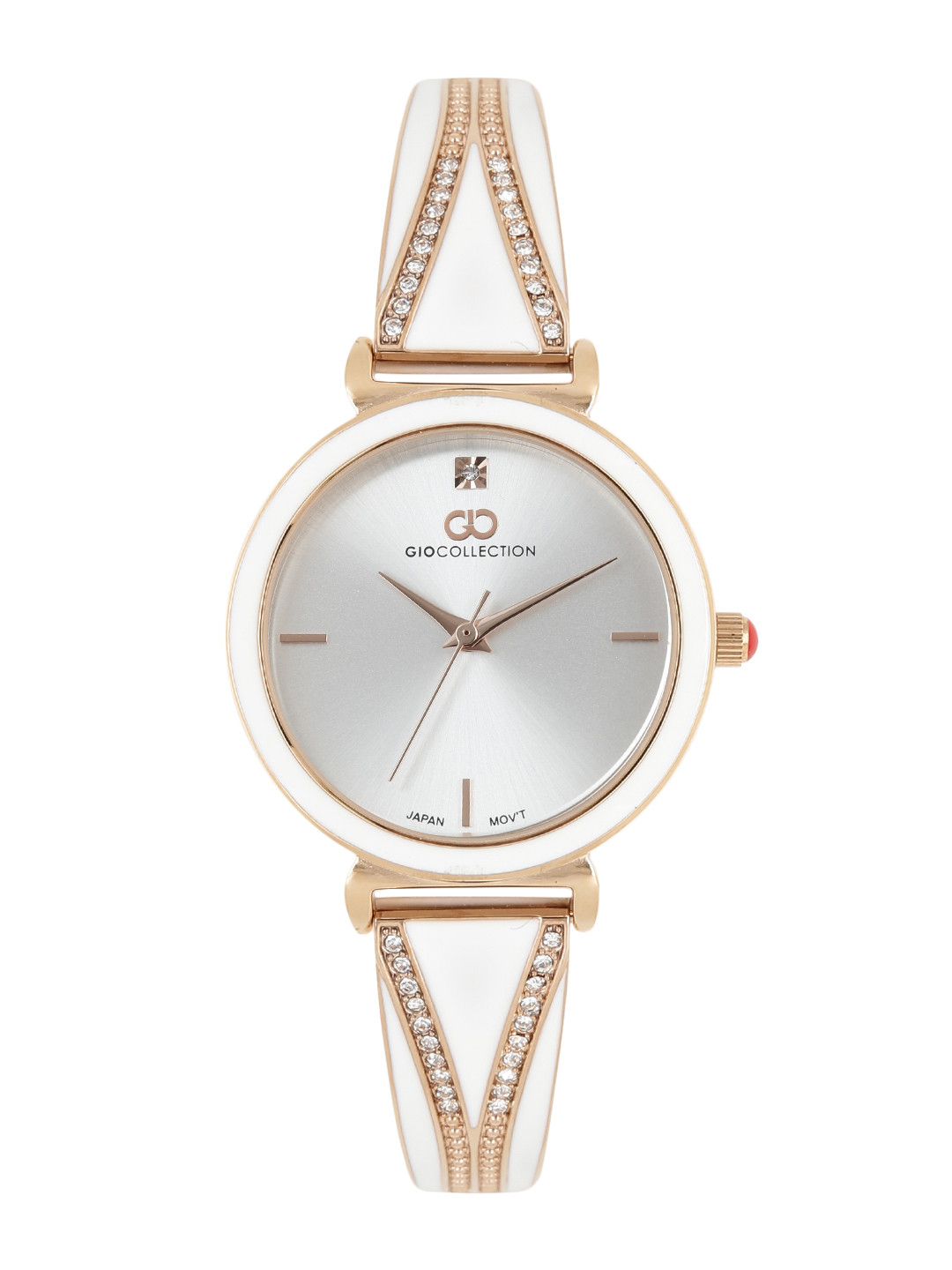 Buy GIO COLLECTION Women Silver Toned Analogue Watch G2110 22 - Watches ...