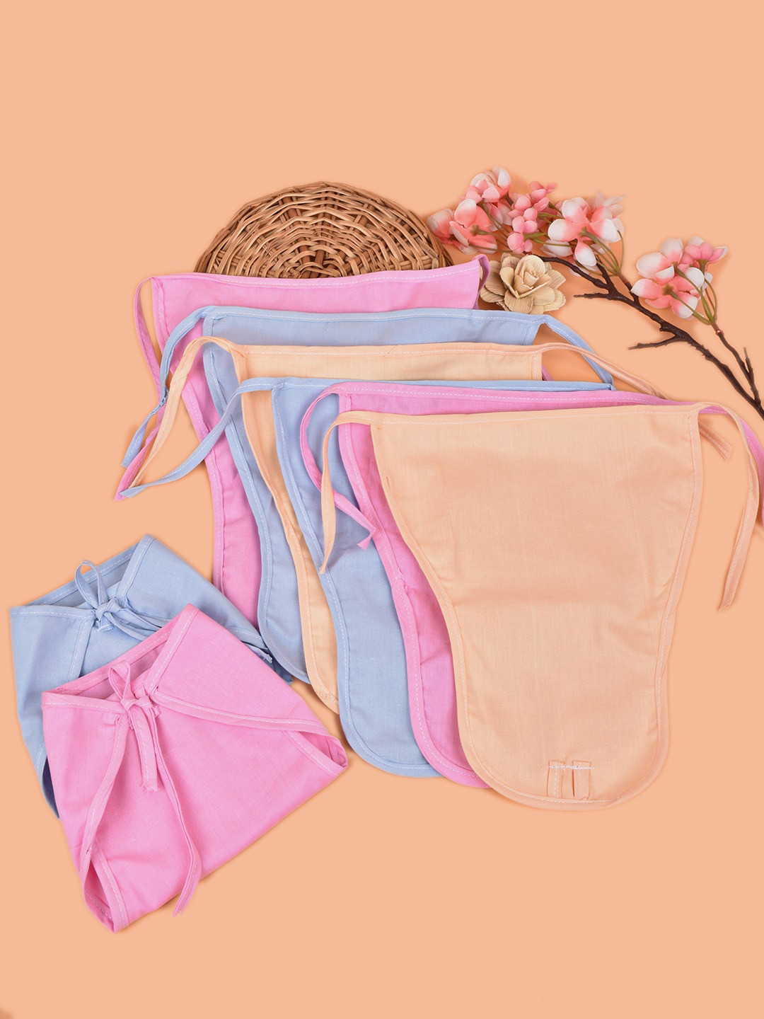 Buy Moms Home Infant Set Of 8 Cotton Cloth Diapers/Langot - Diapers for ...