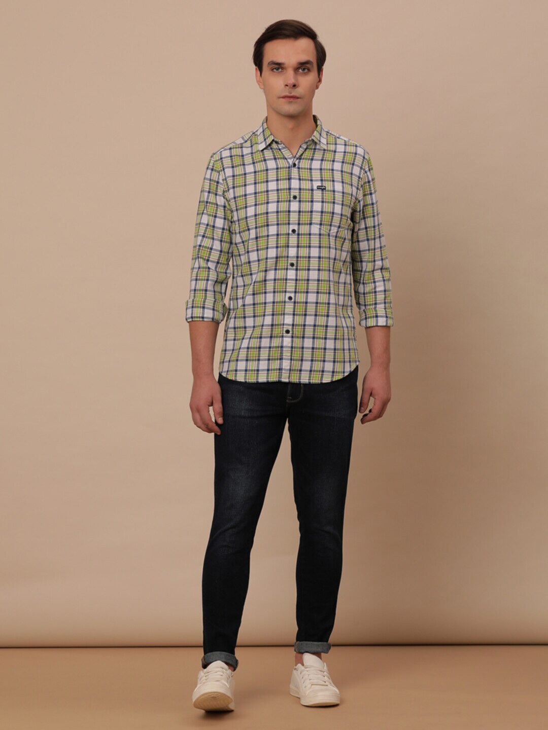 Buy Wrangler Tartan Checked Pure Cotton Casual Shirt - Shirts for Men ...