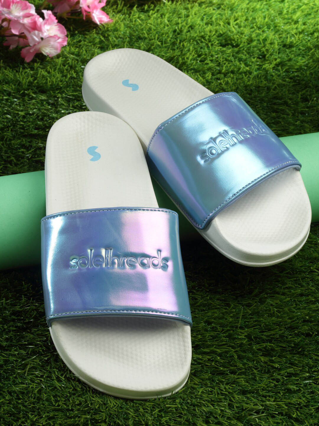 Buy Solethreads Women Skid Resistance & SUPERFOAM Sliders - Flip Flops ...