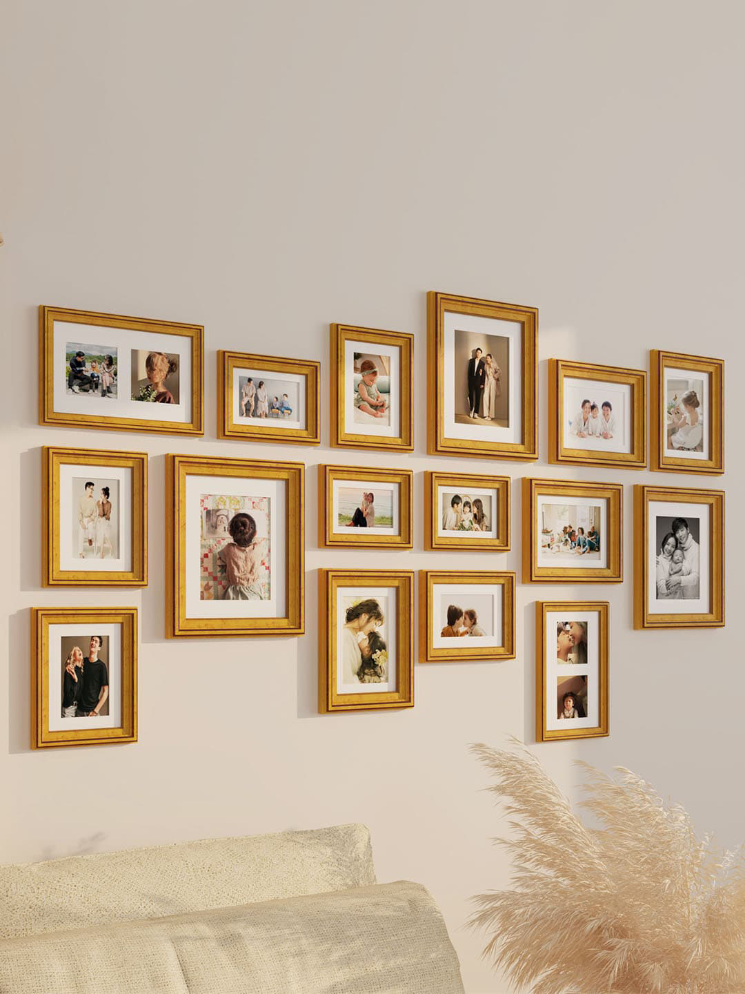 Buy Art Street Brown 16 Pieces 3D Wall Shooting Star Photo Frames ...