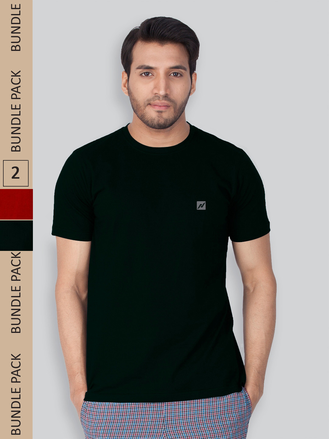 Buy LUX NITRO Pack Of 2 Round Neck Anti Odour Lounge T Shirt - Lounge ...