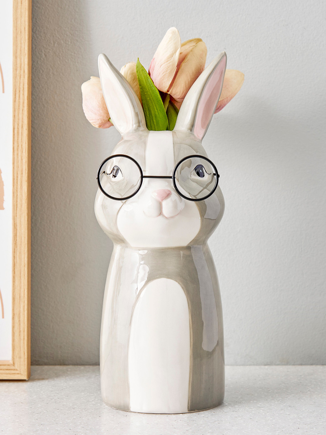 Buy Home Centre Gloria Brown Ceramic Bunny Planter - Planters for ...