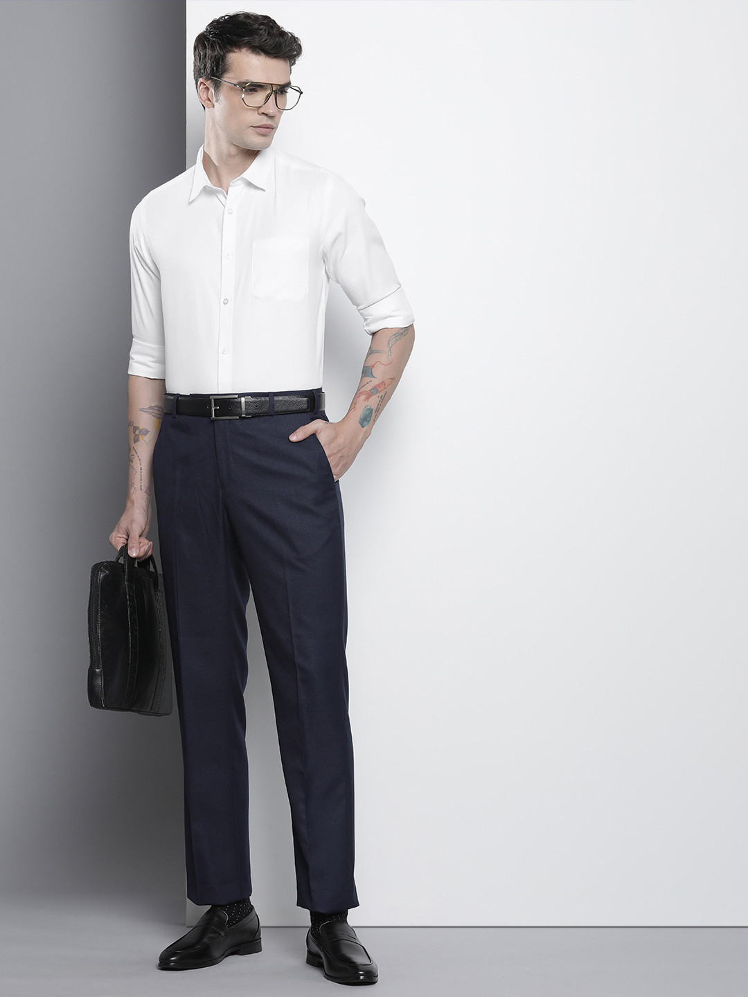 Buy Luxe By TIGC Men Slim Fit Opaque Formal Shirt - Shirts for Men ...
