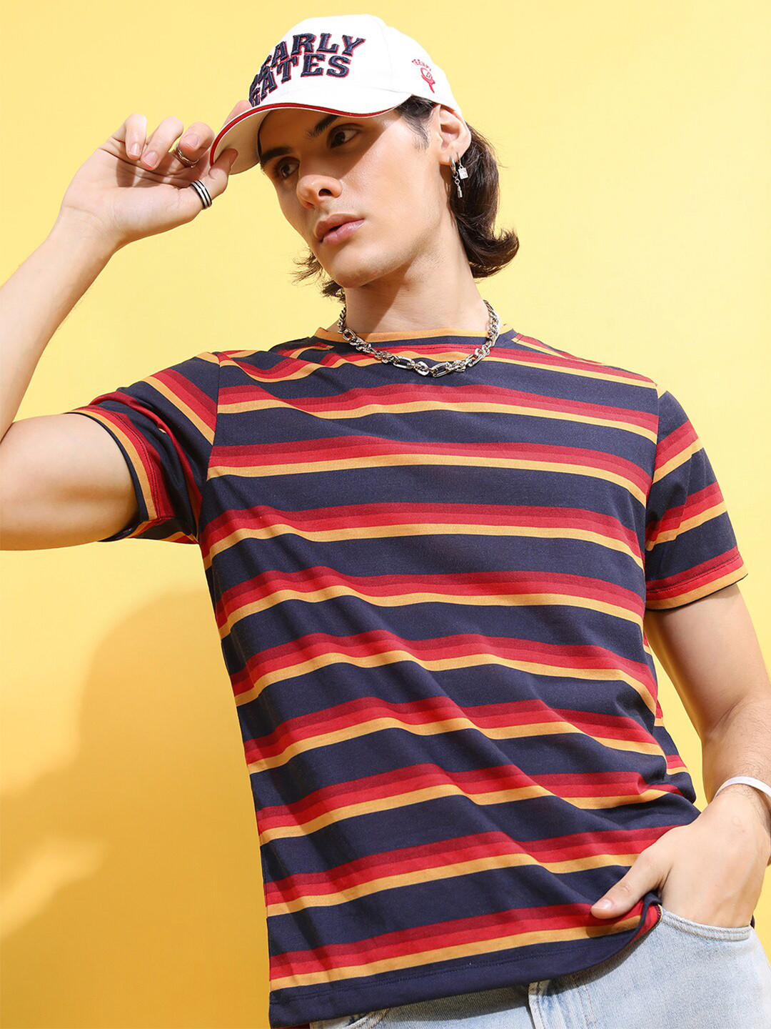 Buy KETCH Relaxed Fit Striped Casual T Shirt - Tshirts for Men 22998088 ...
