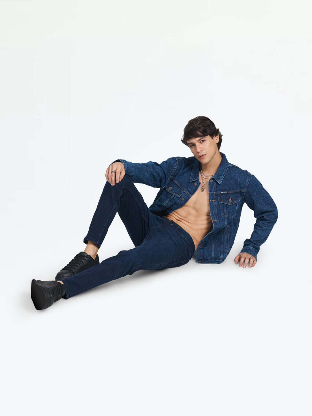 Buy LOVEGEN Typography Printed Pure Cotton Denim Jacket - Jackets for ...