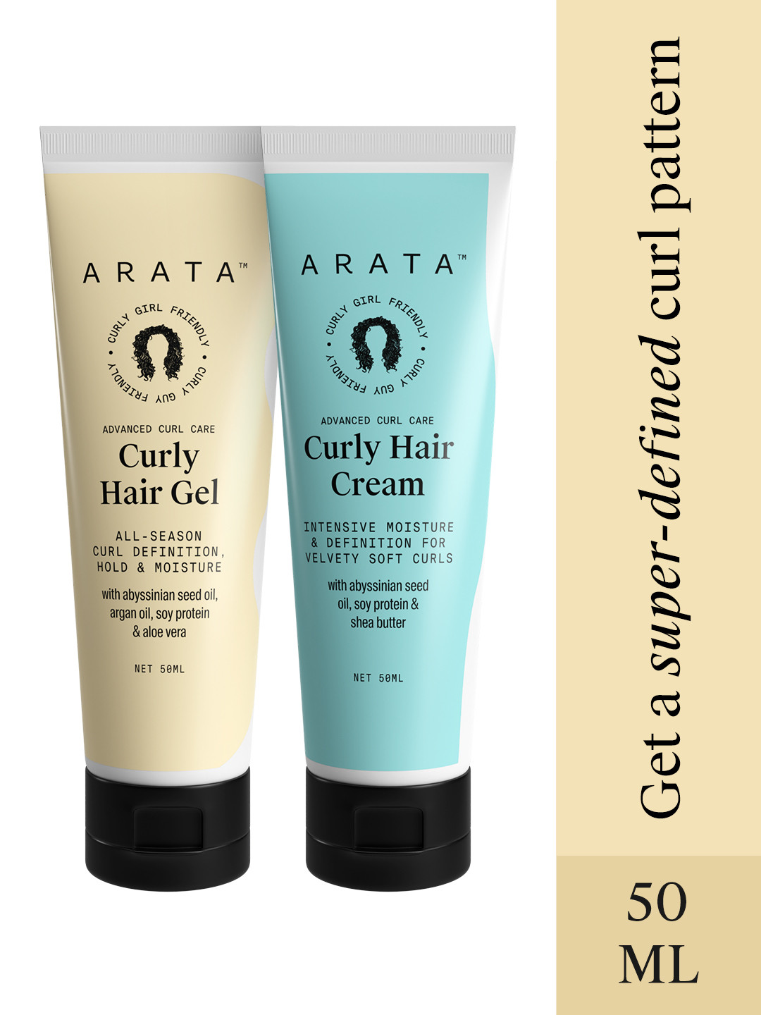 Buy ARATA Set Of 2 Curl Care Pro Styling Curl Enhancing Hair Gel ...