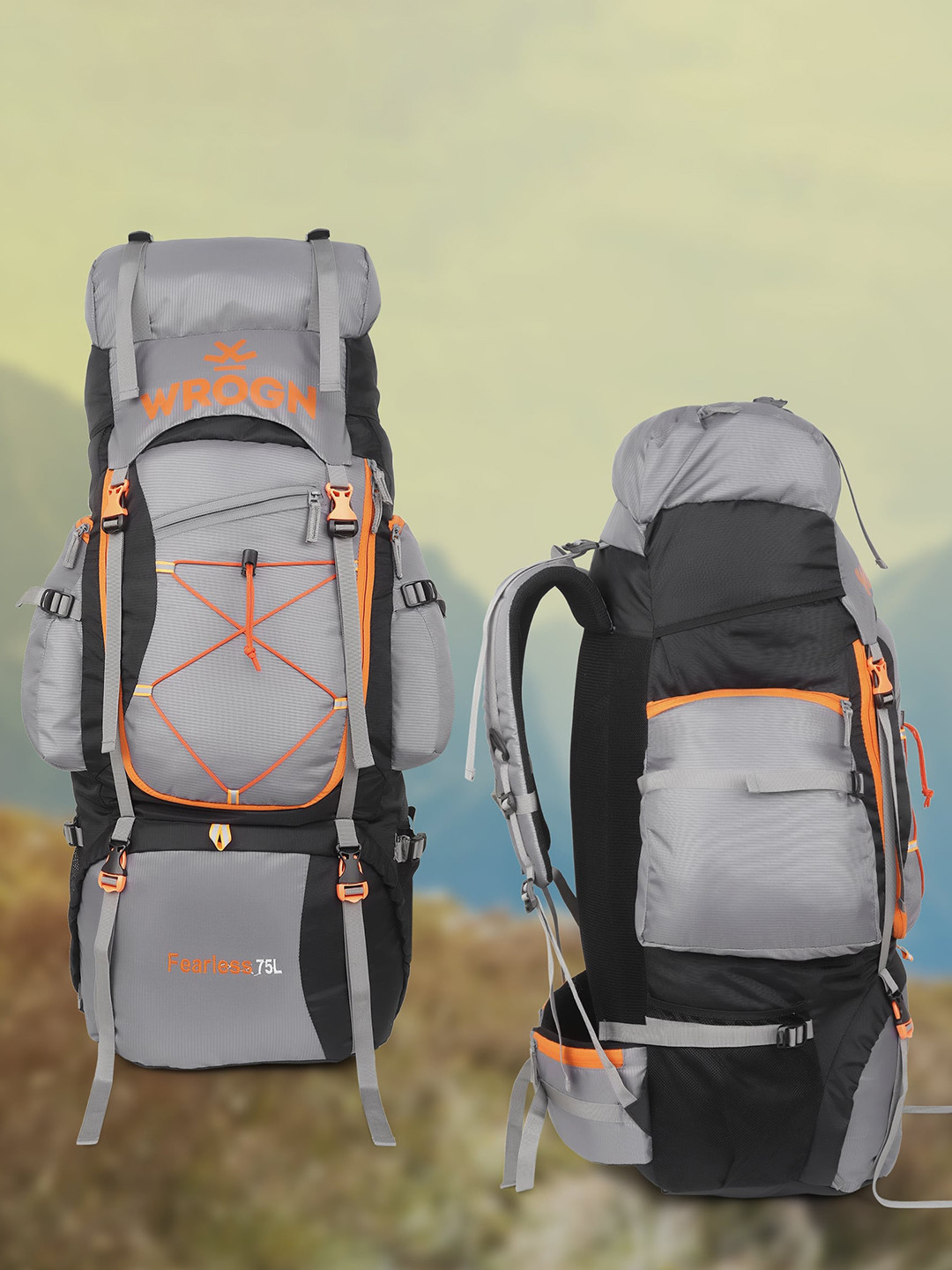 Buy WROGN Logo Printed Waterproof Rucksacks With Rain Cover - Rucksacks ...