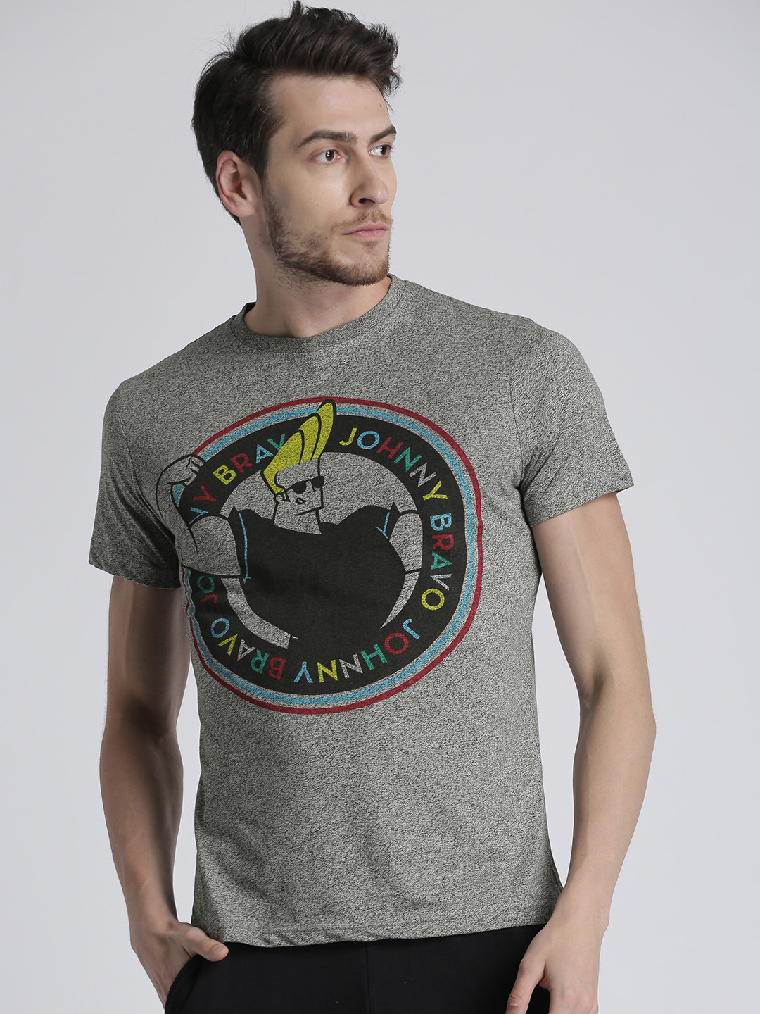 Buy Splash Cartoon Network Classic Men Grey Printed Round Neck T Shirt ...