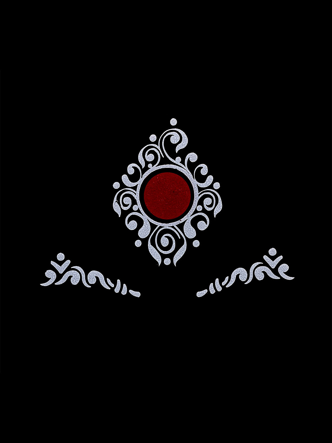 Buy Comet Busters Traditional Bridal Bengali Wedding Bindi White ...