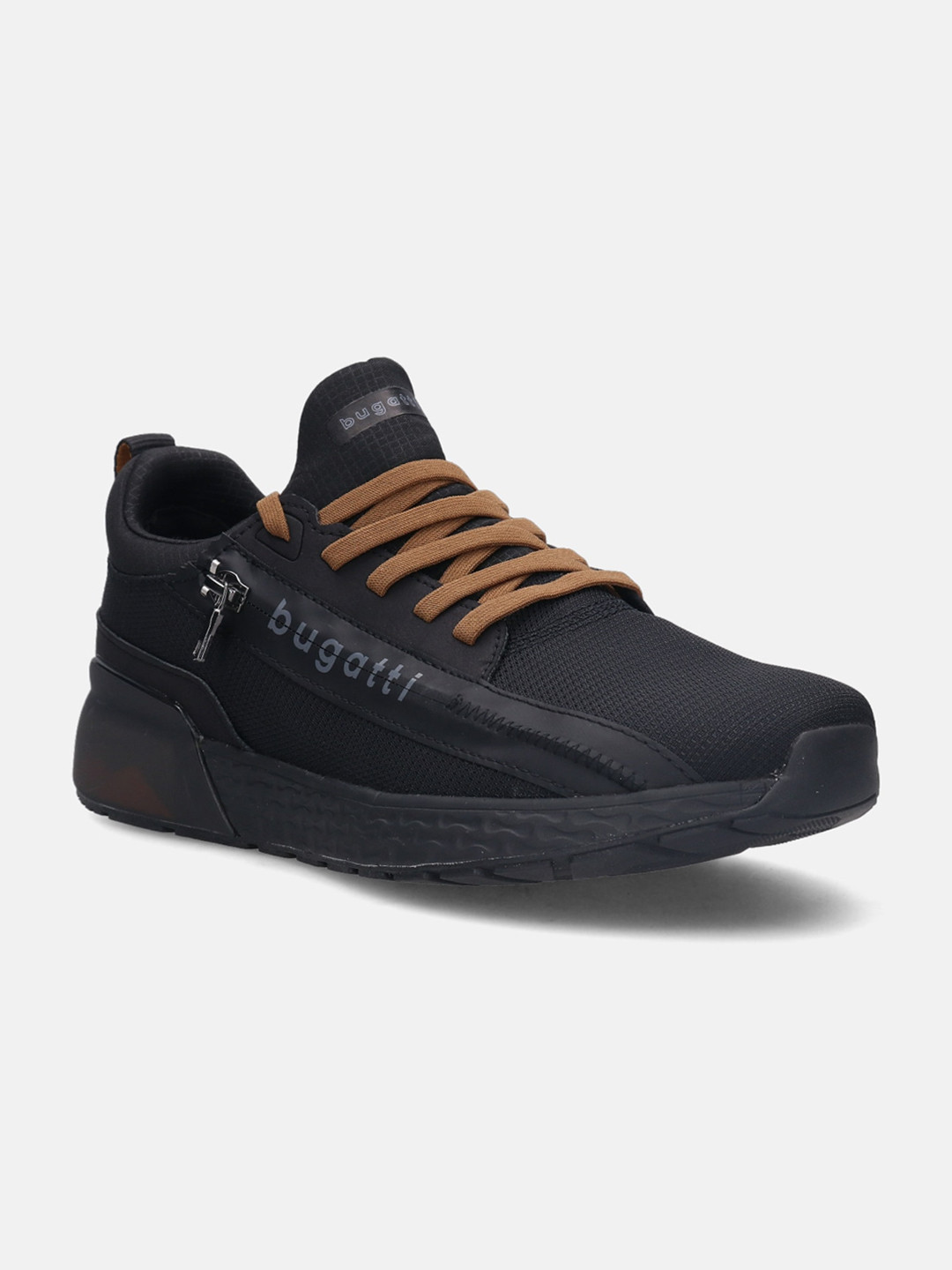 Buy Bugatti Plasma Black Knitted Sports - Casual Shoes for Men 23022842 ...