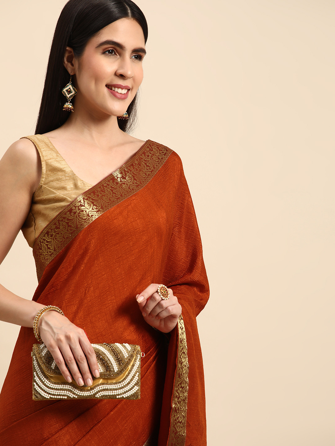 Buy Indian Women Silk Blend Designer Saree - Sarees for Women 23027422 ...