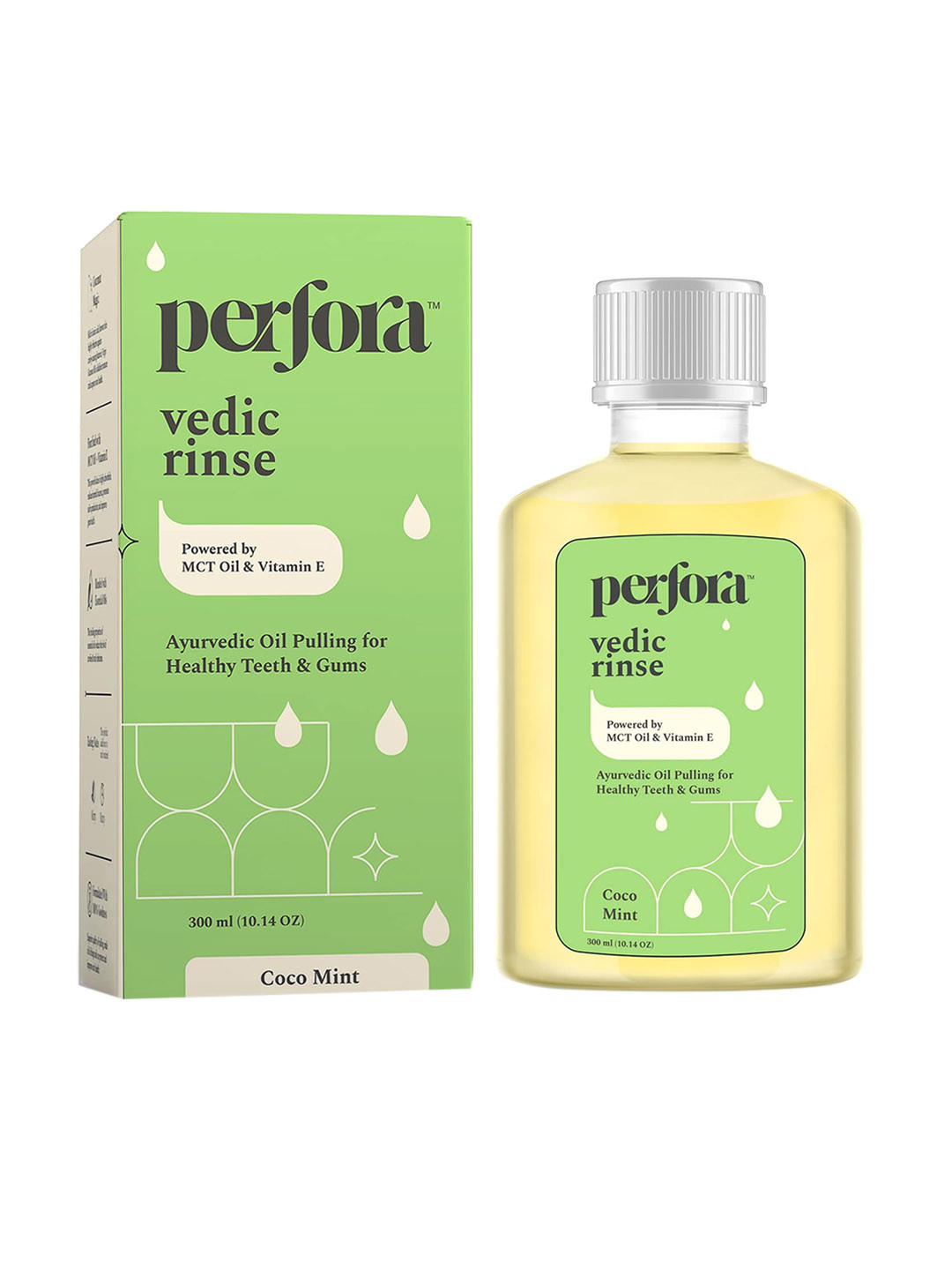 Buy Perfora Vedic Rinse Coco Mint Ayurvedic Oil Pulling For Healthy ...