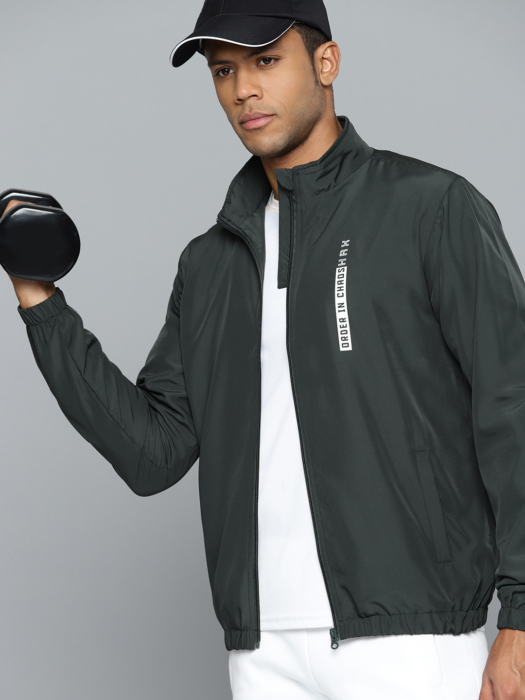 Buy HRX By Hrithik Roshan Men Solid Training Jacket - Jackets for Men ...
